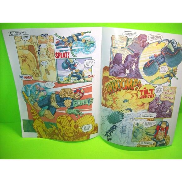 Bally | Art | Judge Dredd Pinball Machine Comic Book Flyer Original 993 ...